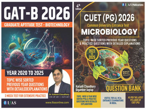 GAT B Biotechnology and CUET PG Microbiology - 2026 (Set of 2 Books ...