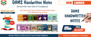 DAMS 3rd and 4th Year-Handwritten Notes (Set of 13 subjects): Buy DAMS ...