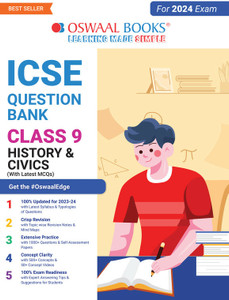 Oswaal ICSE Question Bank Class 9 History and Civics Book (2024 Exam ...