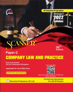 Company Law and Practice (Paper 2 | CS Executive | Gr. I) Scanner ...