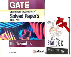 Arihant Gate Solved papers 2024 Mathematics Along with Static GK: Buy ...