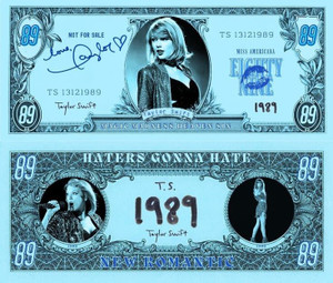 craft maniacs TAYLOR SWIFT 1989 SET OF 2 MONEY LOOKING MATT LAMINATED ...