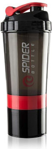 PleXMart Spider Protein Shaker with Extra two compartment Storage ...
