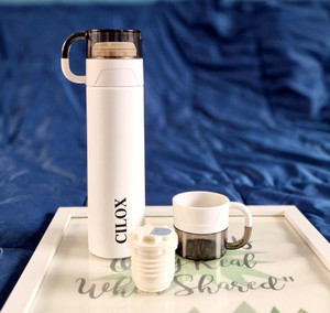 Cilox HOT & COLD Vacuum insulated Bottle with Cup 500 ml Flask - Buy ...