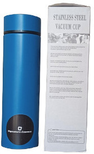 Signature Essence Blue Double Stainless Steel Wall Smart Flask Vacuum ...
