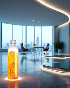 MAA ECOMMERCE Premium Glass Water Bottle for Office, Gym & Travel ...