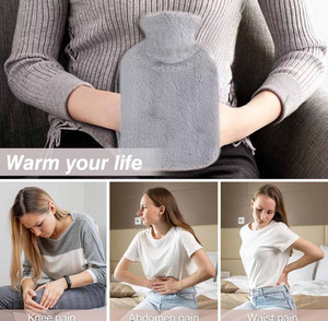TGOPIT Hot Water Bag with Cover Soft Fluffy, hot pack heat pad for pain ...