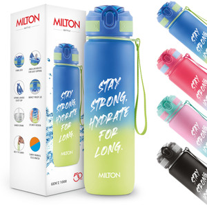 MILTON Gen'Z Water Bottle(Stay Strong) with Straw 1000 ml Plastic ...