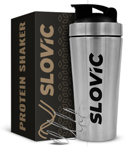 SLOVIC Steel Shaker for Protein Shake and Gym Bottle 750 ml Steel ...