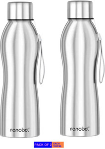 nanobot Stainless Steel WHIZZY 1000ML Single Layer Water Bottle 1000 ml ...