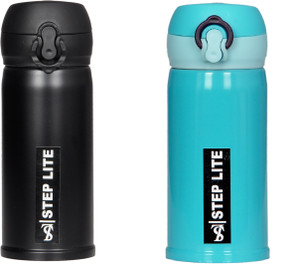 Step-Lite Hot & cod thermos vaccum flask for kids school office use 350 ...