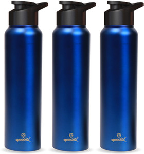 SPEEDEX Stainless Steel Fridge Water Bottle Sipper Cap (Pack of 3, Blue ...