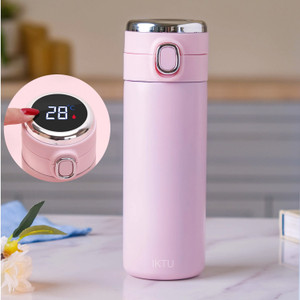 Iktu Vacuum Insulated Water Bottle LED Temperature Display SUS304 ...