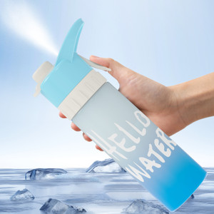 Halohop Sports Unbreakable Mist Spray Water Bottle - Leak Proof-Free ...