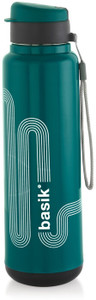 BASIK 800 - Double Wall Insulated 700ml Bottle (Pack of 1, Green, Steel ...