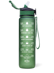 Sakuya Double Colored Motivational Leakproof Drinking Water Pani Bottle ...