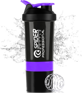 Dassio Spider Gym Shaker with Stainless Steel Mixer Ball & 2 Containers ...