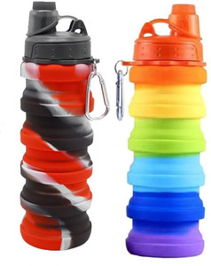 Da Novira Silicon Expandable & Foldable LightWeight Water Bottle 500ml ...