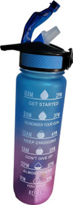 Unnati Unbreakable Water Bottle 1 L with Motivational Time Marker ...