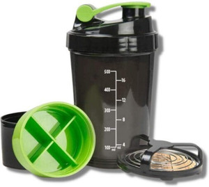 KERRY Spider Shaker With Double Compartment And Mixing Whisk 500 ml ...