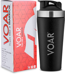 VOAR Stainless Steel Shaker Bottle 750 ml 750 ml (Pack of 1, TEXTURE ...