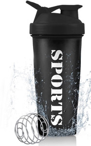 Dassio Sports Gym Shaker with Stainless Steel Mixer Ball for Protein ...