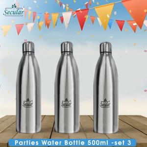 Secular Stainless Steel Small Water Bottles For Parties 500 ml Steel ...