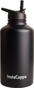 InstaCuppa Insulated Stainless-Steel Water Bottle, with Straw Lid ...
