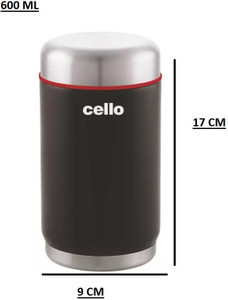 cello DURO SUPEE 600 TUFF STEEL HOT AND COLD FLASK FOR SOUP,MAGGIE,DAL ...