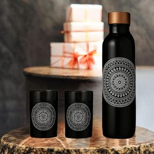 Tamba Heritage Pure Copper Water Bottle 950 ml – Ayurvedic Health ...