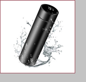 YAJNAMAY Water Bottle LED Temperature Display BPA-Free waterproof&Leak ...