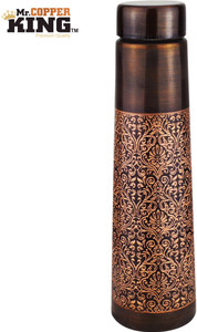 Mr.COPPER KING Antique Engraved Pure Copper Water Bottle 800 ml Bottle ...