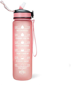 Sakuya Double Colored Motivational Leakproof Drinking Water Pani Bottle ...