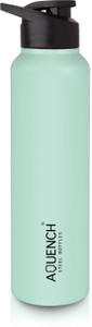 AQUENCH LEAN 1L Stainless Steel Green Coloured Water Bottles 1000 ml ...