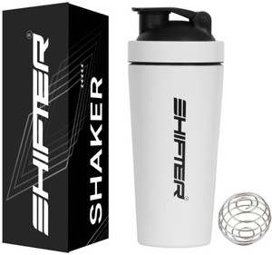 SHIFTER Gym Shaker Stainless Steel White Bottle for Protein Shake 100% ...