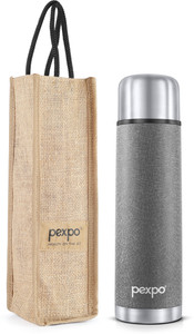 pexpo 24 Hrs Hot & Cold, Insulated ISI Certified Flask with Jute Bag ...
