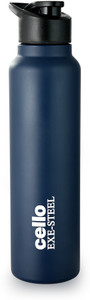 cello Crysta Flip Single Walled Stainless Steel Flask | Leak Proof ...