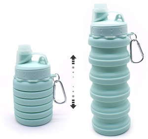 Kiditos Collapsible Silicone Sipper Water Bottle With Snap Hook 500 ml ...