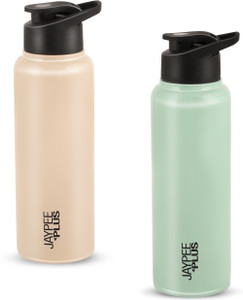 Jaypee Plus EON Stainless Steel Water Bottle Gift Set of 2 with Loop ...