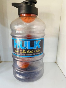Fitness Scout Hulk Gallon Bottle with Sipper Mouth & Mixer Ball Protein ...