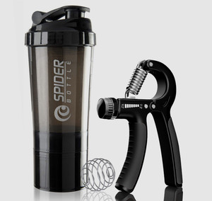 COOL INDIANS Exclusive Quality 500ml Gym Protein Shaker With Hand ...