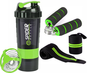 TRUE INDIAN Premium Quality Gym Shaker With Band and Mini Gripper For ...