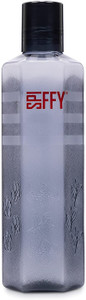 S P I F F Y SPIFFY Plastic Water Bottle Set, 1 Litre, Set of 3, Smoke ...