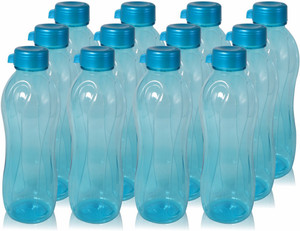 Wonder Plastic Aqua Premium Fridge Bottle Set, 12 Bottles, 1000 ml ...