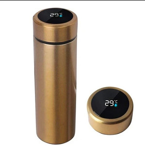 INDONEST Stainless Steel Smart Cup LED Temperature Display (Bottle) 500 ...