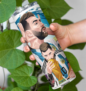 TheWhoop Lionel Messi Printed Stainless Steel Tumbler ( Bottle ) For ...