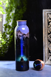 TUWEL Premium Blue Copper Water bottle 1000ml Leak Proof 1000 ml Bottle ...