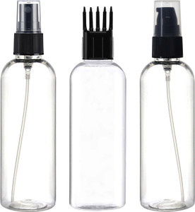 nsb herbals Clear Plastic Empty Fine Mist Spray w/Dust Cap + Comb ...