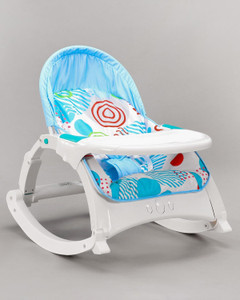 Play Nation Premium 2 in 1 Portable Baby Rocker with Food Tray, Music ...