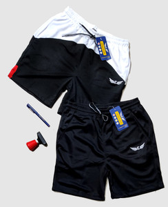 Chrome & Coral Colorblock Men Boxer - Buy Chrome & Coral Colorblock Men ...